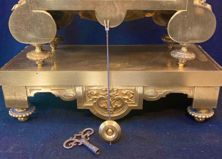 Tiffany and Co. Bronze Clock For Sale at 1stDibs