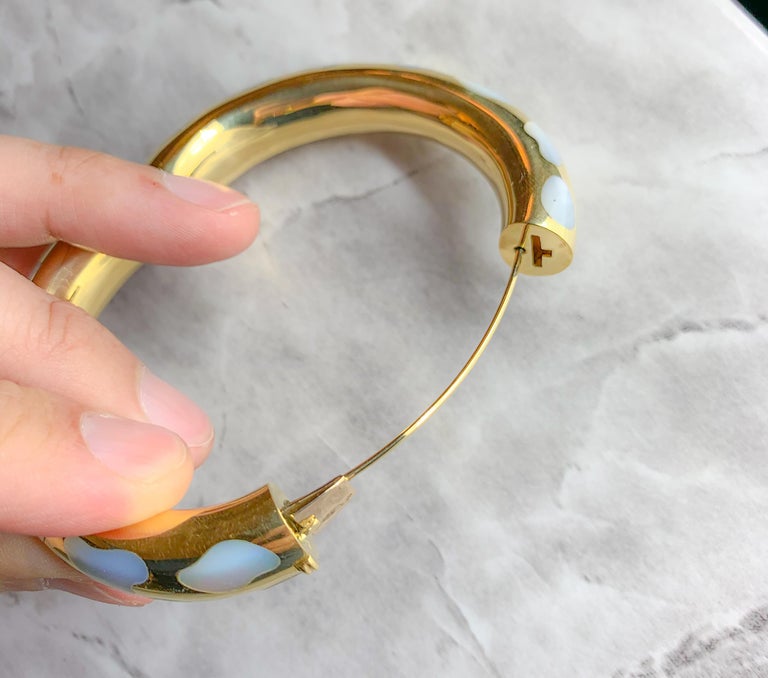 Tiffany and Co. by Angela Cummings Mother of Pearl Bombe Bangle ...