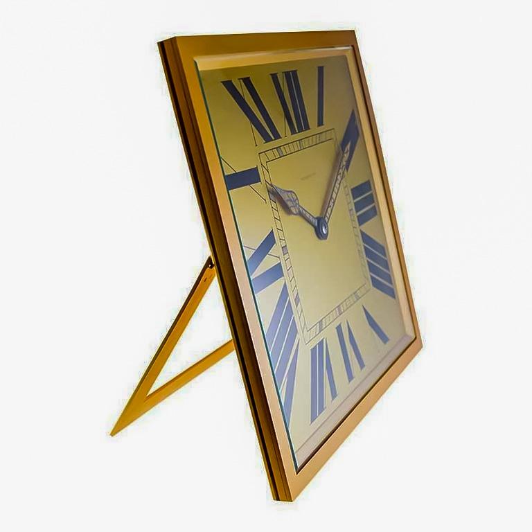 Tiffany and Co. by Charles Hour Brass and Gilt Art Deco Clock, 1920s ...