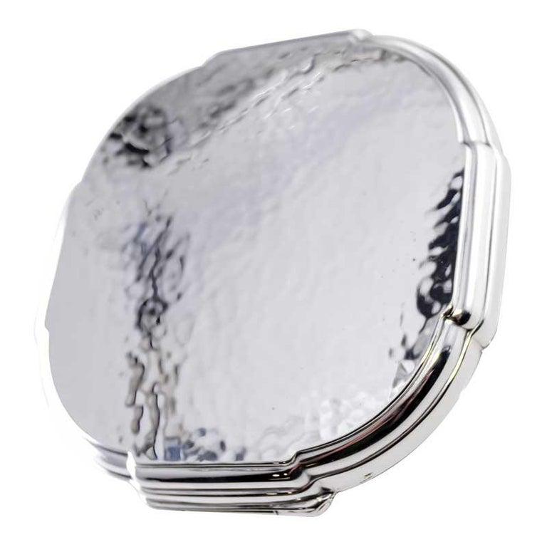 Tiffany and Co. by Concord Sterling Silver Art Deco Hand Hammered 8 Day ...