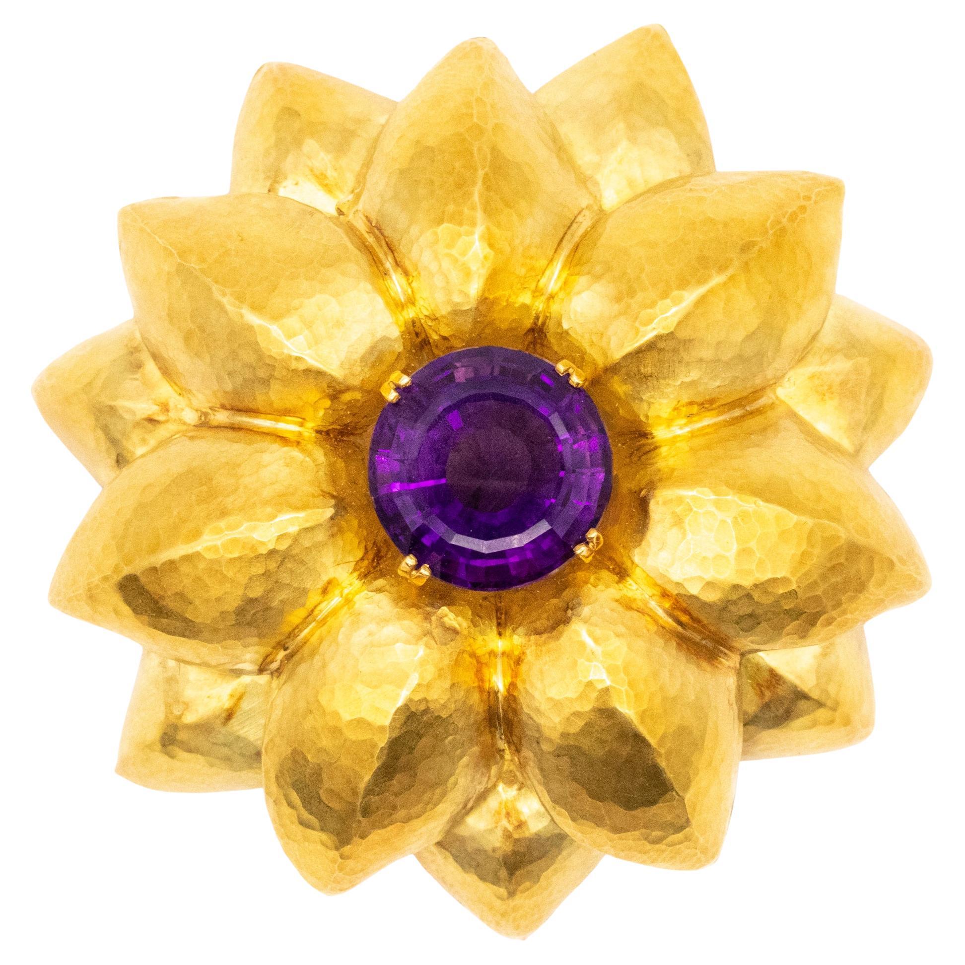 Tiffany and Co. 1970 by Donald Claflin Rare T's Pendant Brooch in Solid ...