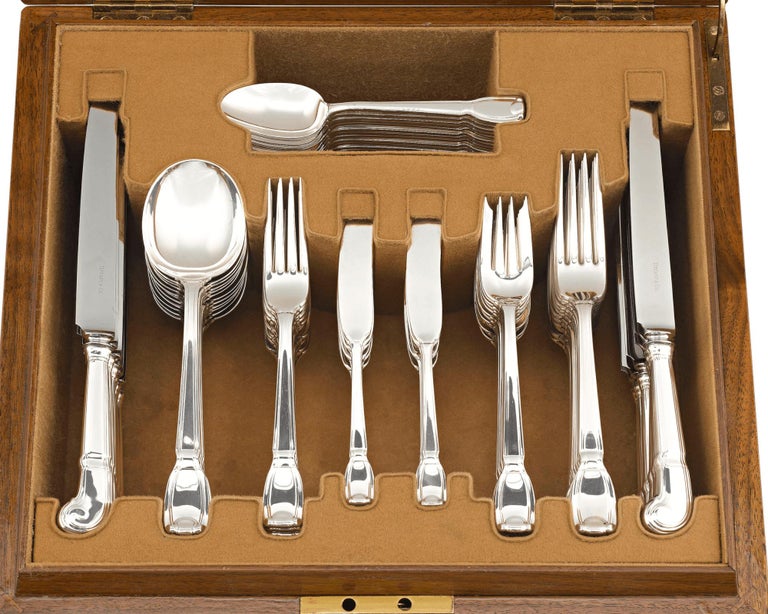 Tiffany and Co. Castilian Silver Flatware Service, 84 Pieces at 1stDibs