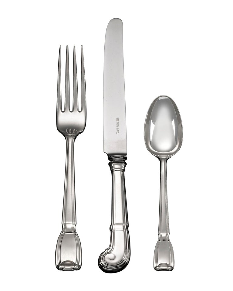 Tiffany and Co. Castilian Silver Flatware Service, 84 Pieces at 1stDibs