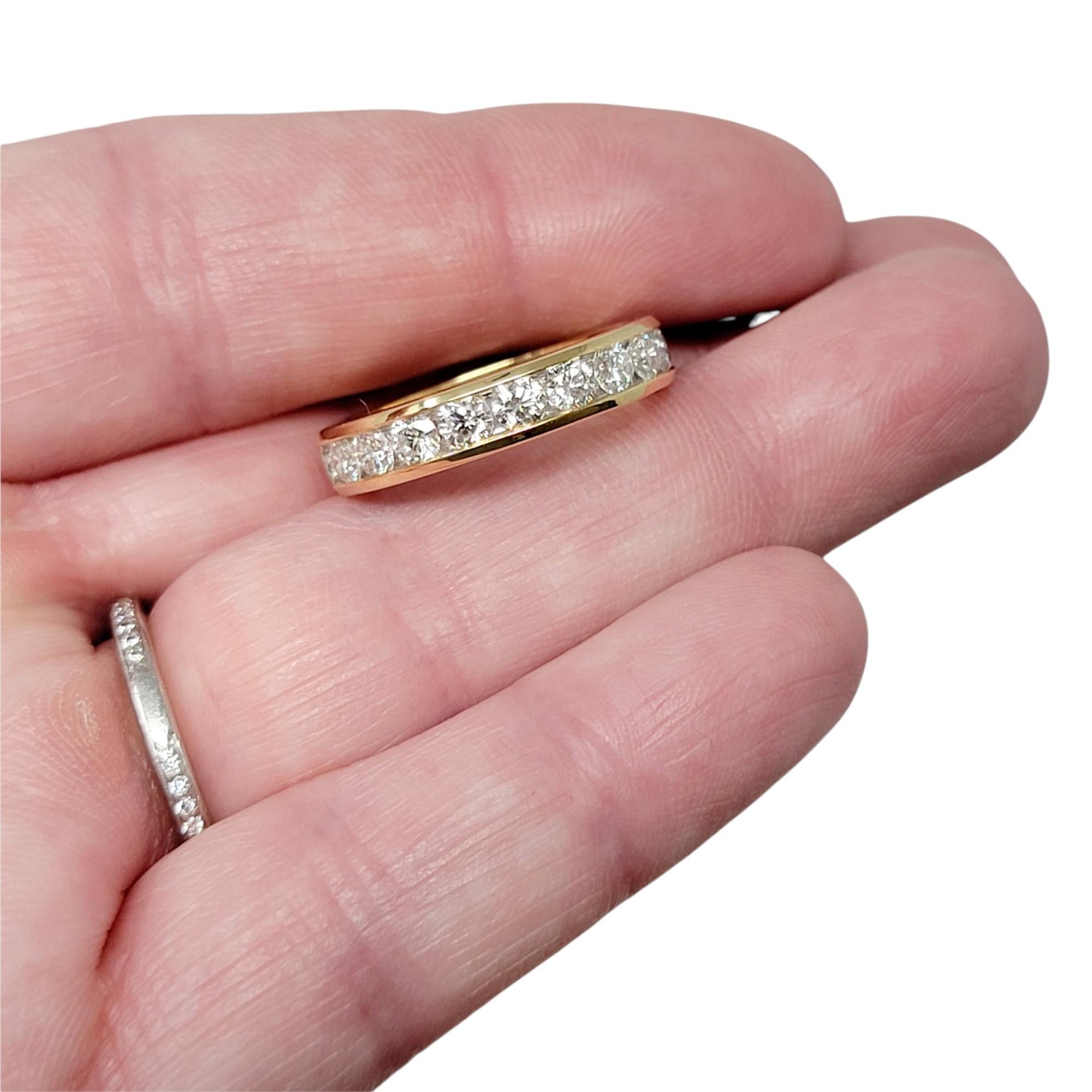 Tiffany and Co. Channel Set Diamond Eternity Anniversary Band Ring 18 ...
