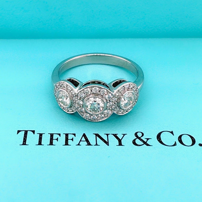 Tiffany and Co. Circlet Ring of Diamonds in Platinum For Sale at 1stDibs