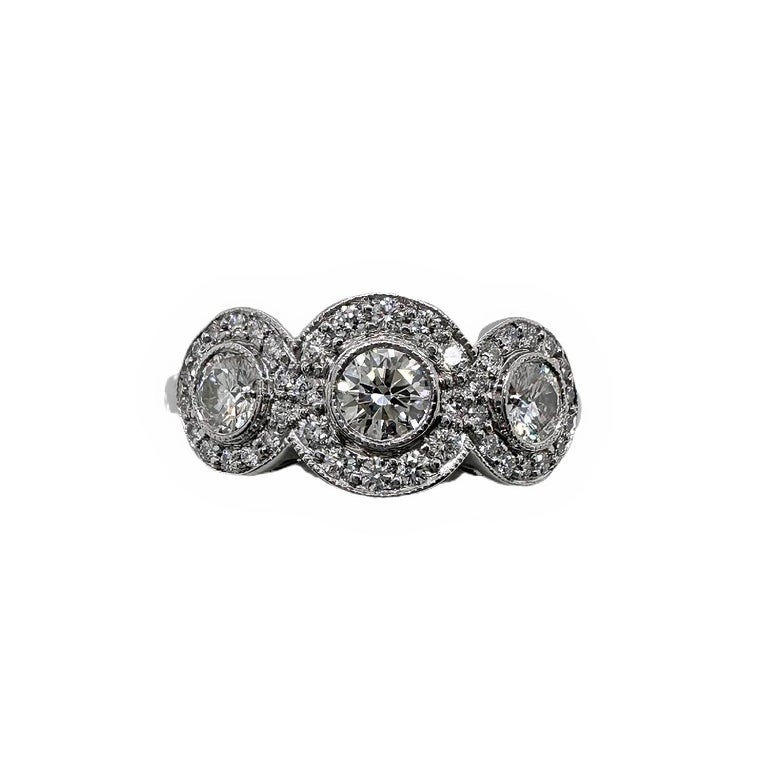 Tiffany and Co. Circlet Ring of Diamonds in Platinum For Sale at 1stDibs