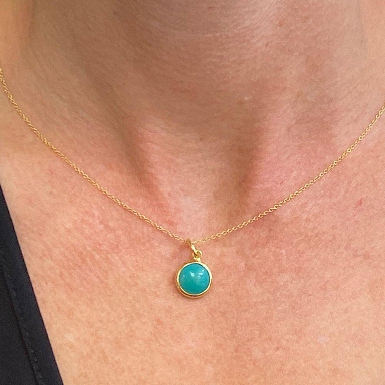Tiffany and Co. Color by the Yard Turquoise Pendant Necklace 18 Karat ...