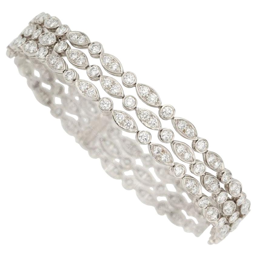 Tiffany and Co. Platinum Ruby and Diamond Victoria Bracelet For Sale at ...