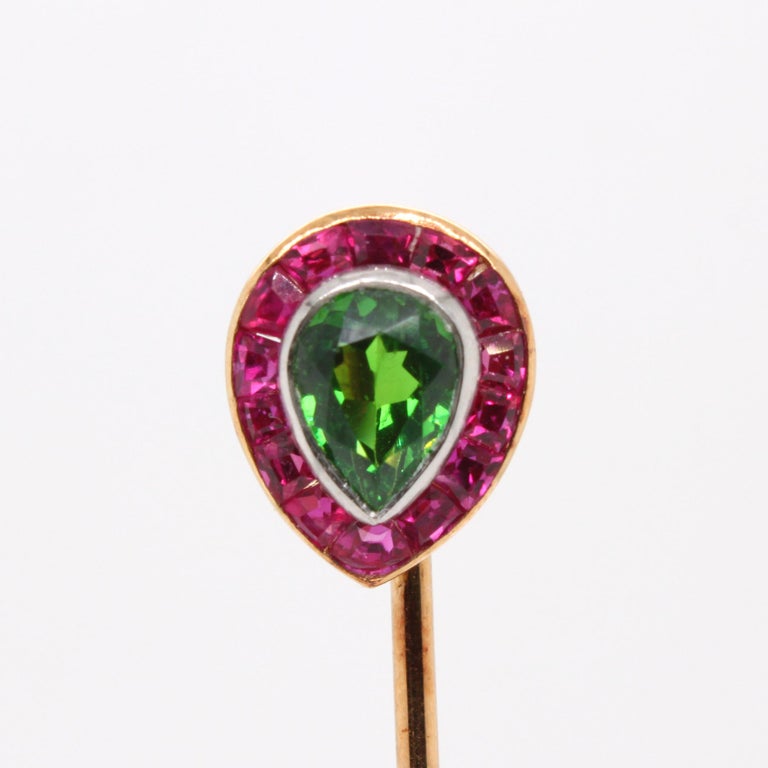 Tiffany and Co. Demantoid Ruby Stick Pin at 1stDibs | tiffany and co ...