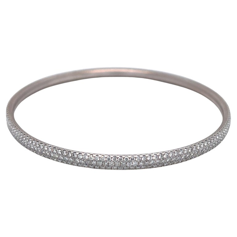 Tiffany and Co. Diamond Bangle Bracelet For Sale at 1stDibs