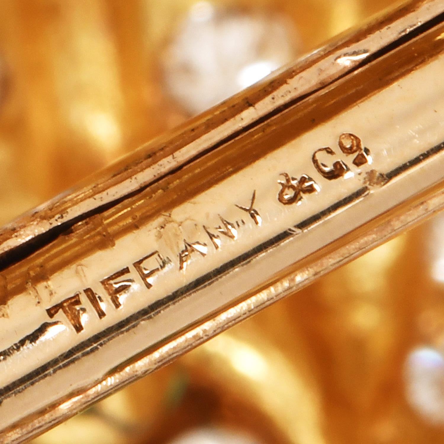 Tiffany and Co. Diamond Emerald Sea Conch Shell Gold Brooch Pin For ...