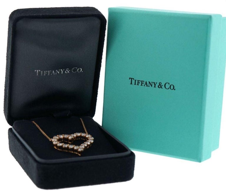Tiffany and Co. Diamond Heart Necklace For Sale at 1stDibs | tiffany ...