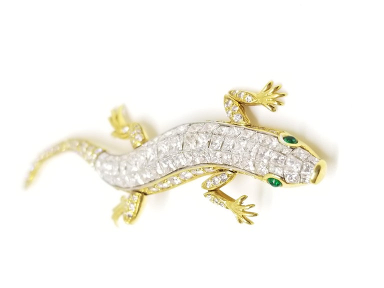 Tiffany and Co. Diamond Lizard Brooch at 1stDibs | diamond lizard studio