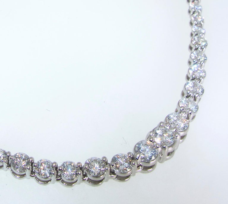 Tiffany and Co. Diamond Riviere Necklace at 1stDibs