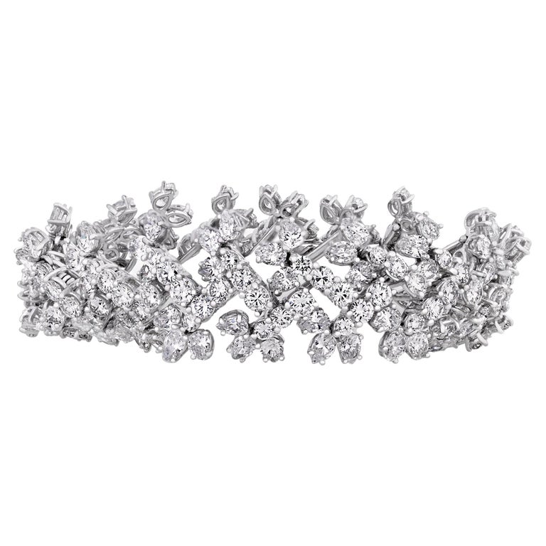 Tiffany and Co. Diamond Snowflake Bracelet For Sale at 1stDibs