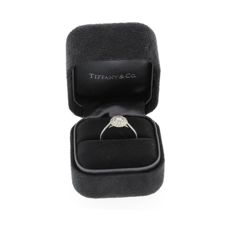 Tiffany and Co. Diamond Soleste Engagement Ring For Sale at 1stDibs
