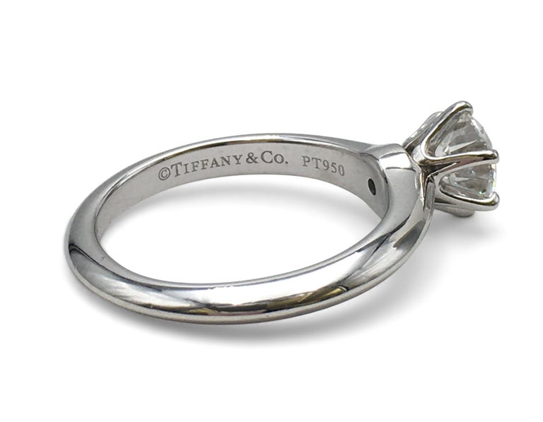 Tiffany and Co. Diamond Solitaire Engagement Ring at 1stDibs