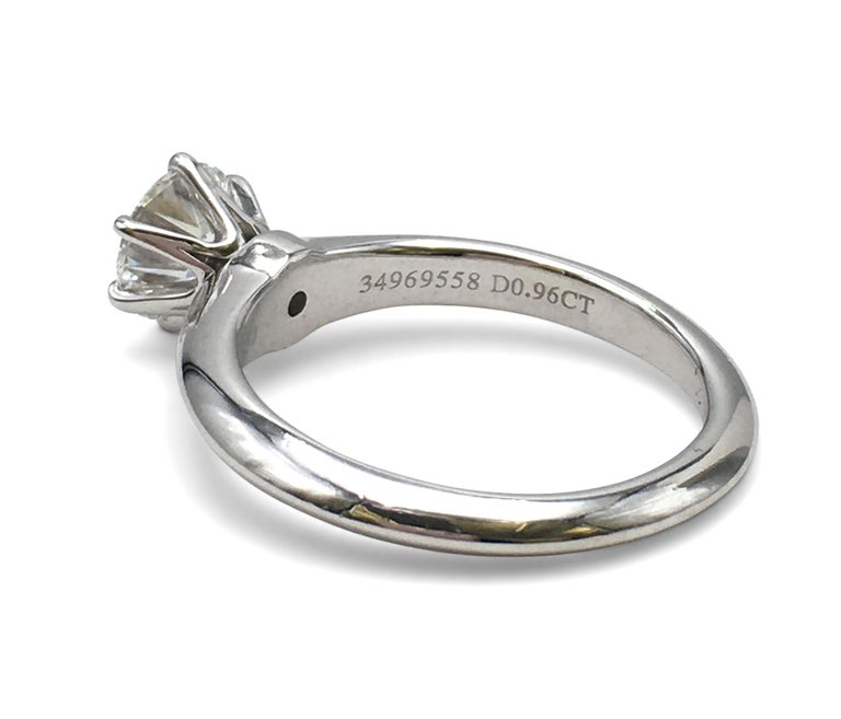 Tiffany and Co. Diamond Solitaire Engagement Ring at 1stDibs