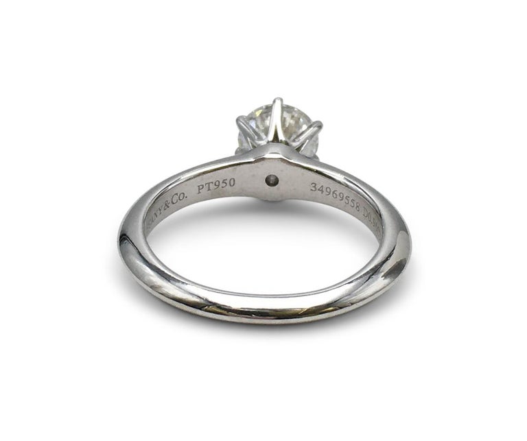 Tiffany and Co. Diamond Solitaire Engagement Ring at 1stDibs