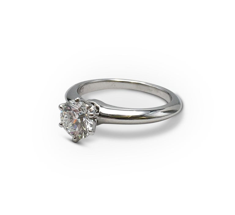 Tiffany and Co. Diamond Solitaire Engagement Ring at 1stDibs