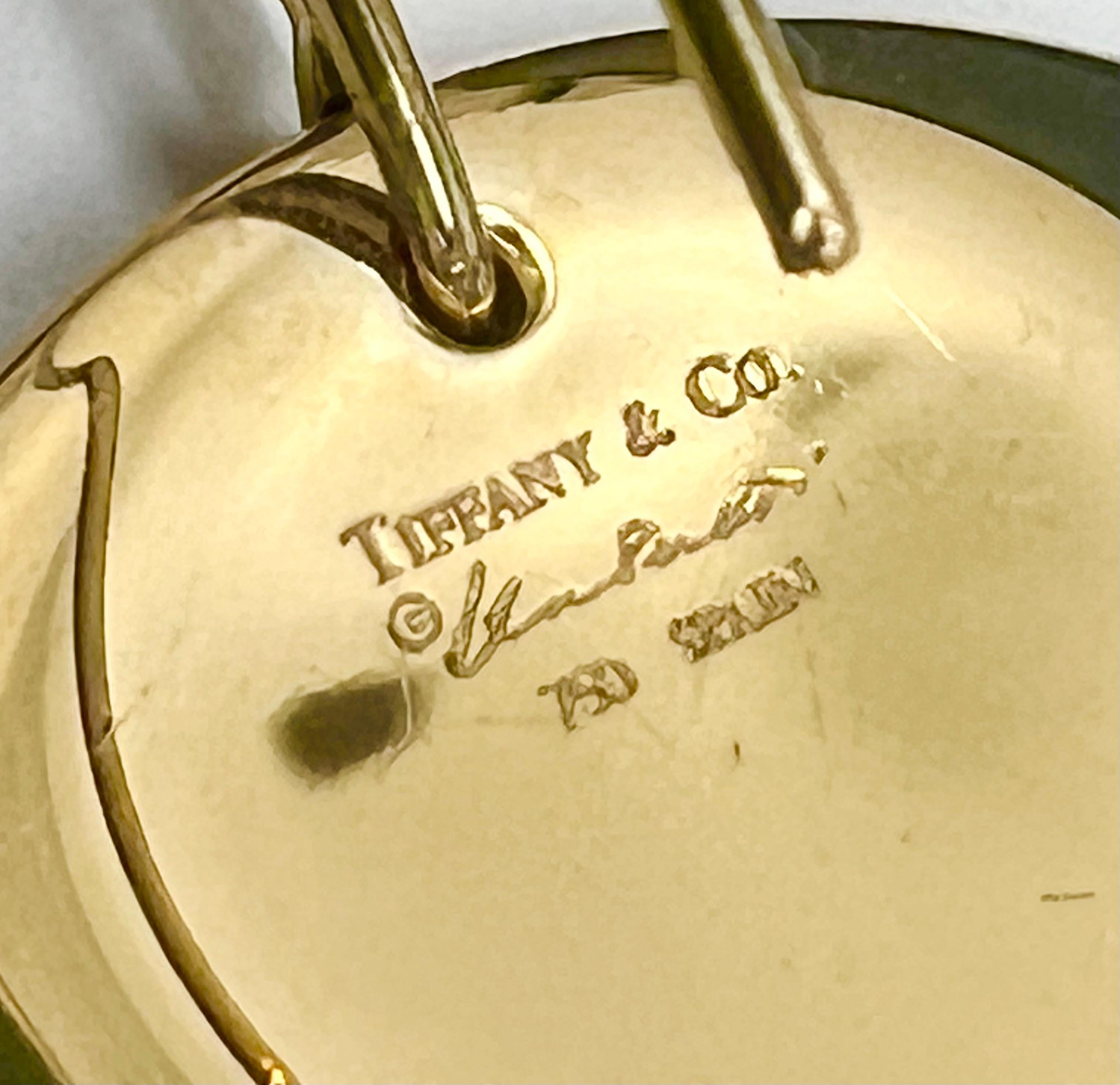 Tiffany and Co. Elsa Peretti 18k Gold Earrings For Sale at 1stDibs