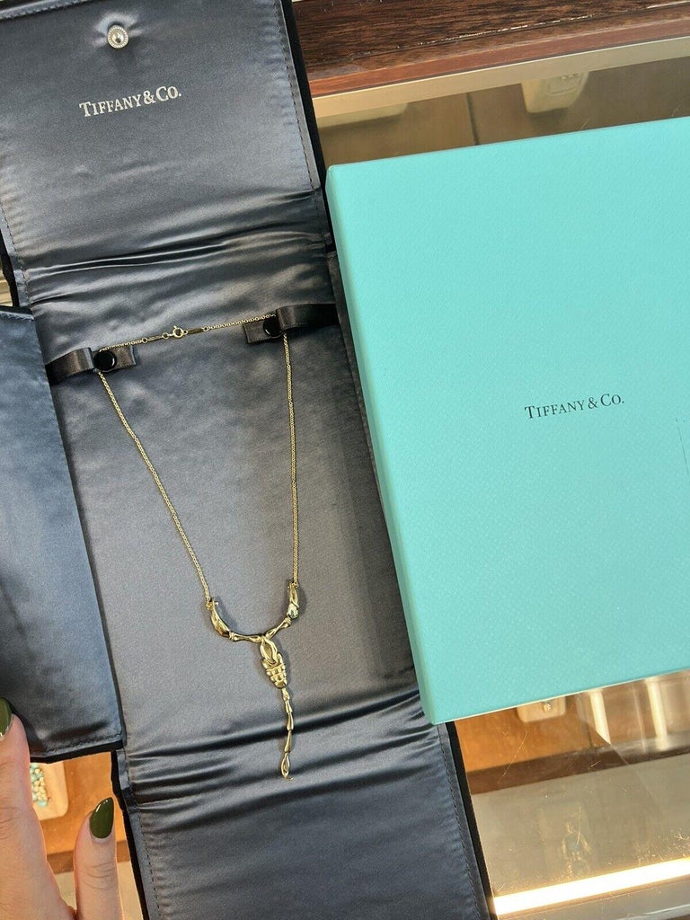 Tiffany and Co. Elsa Peretti 18k Yellow Gold Scorpio Zodiac Necklace w ...