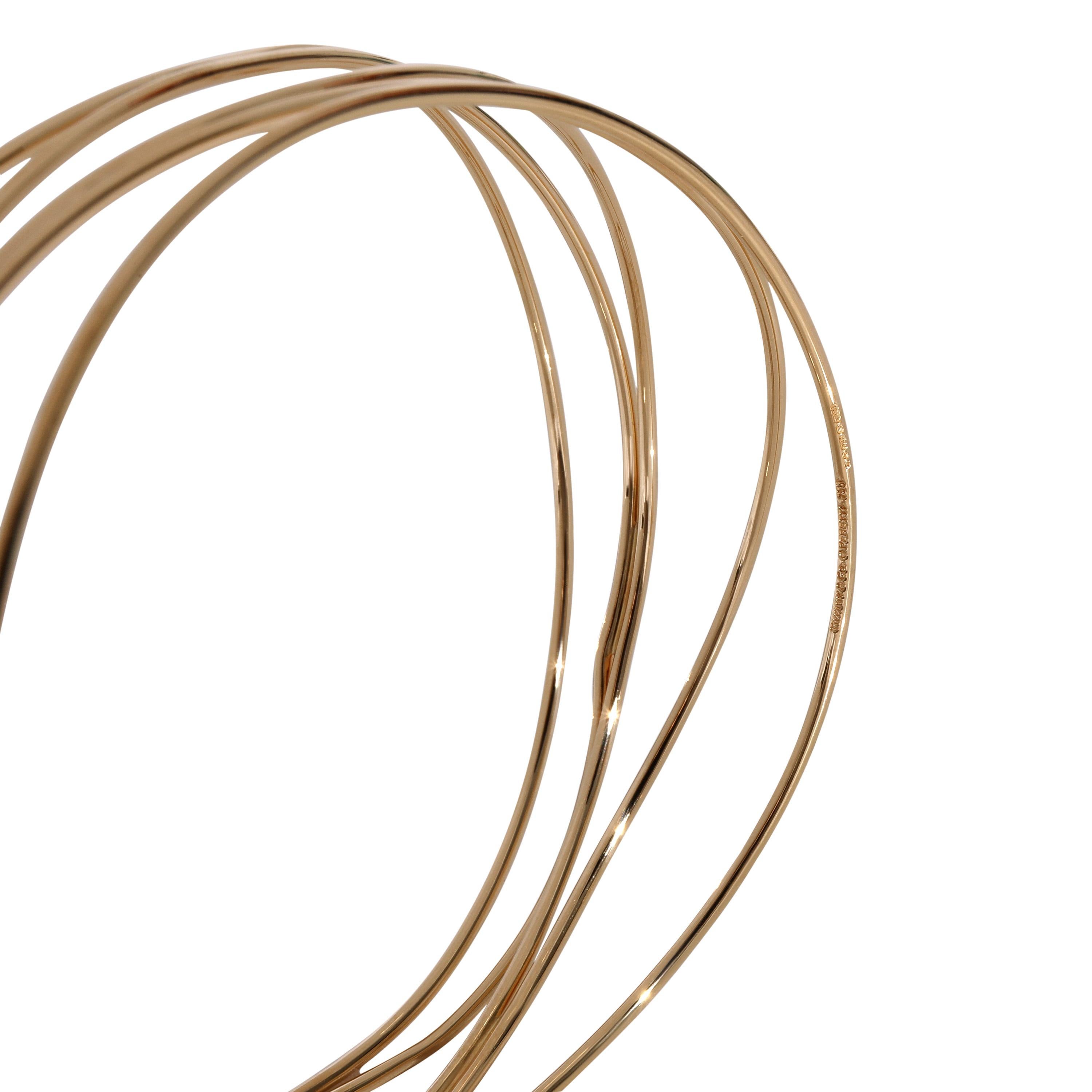 Tiffany and Co. Elsa Peretti 5 Row Wave Bangle in 18k Yellow Gold For ...