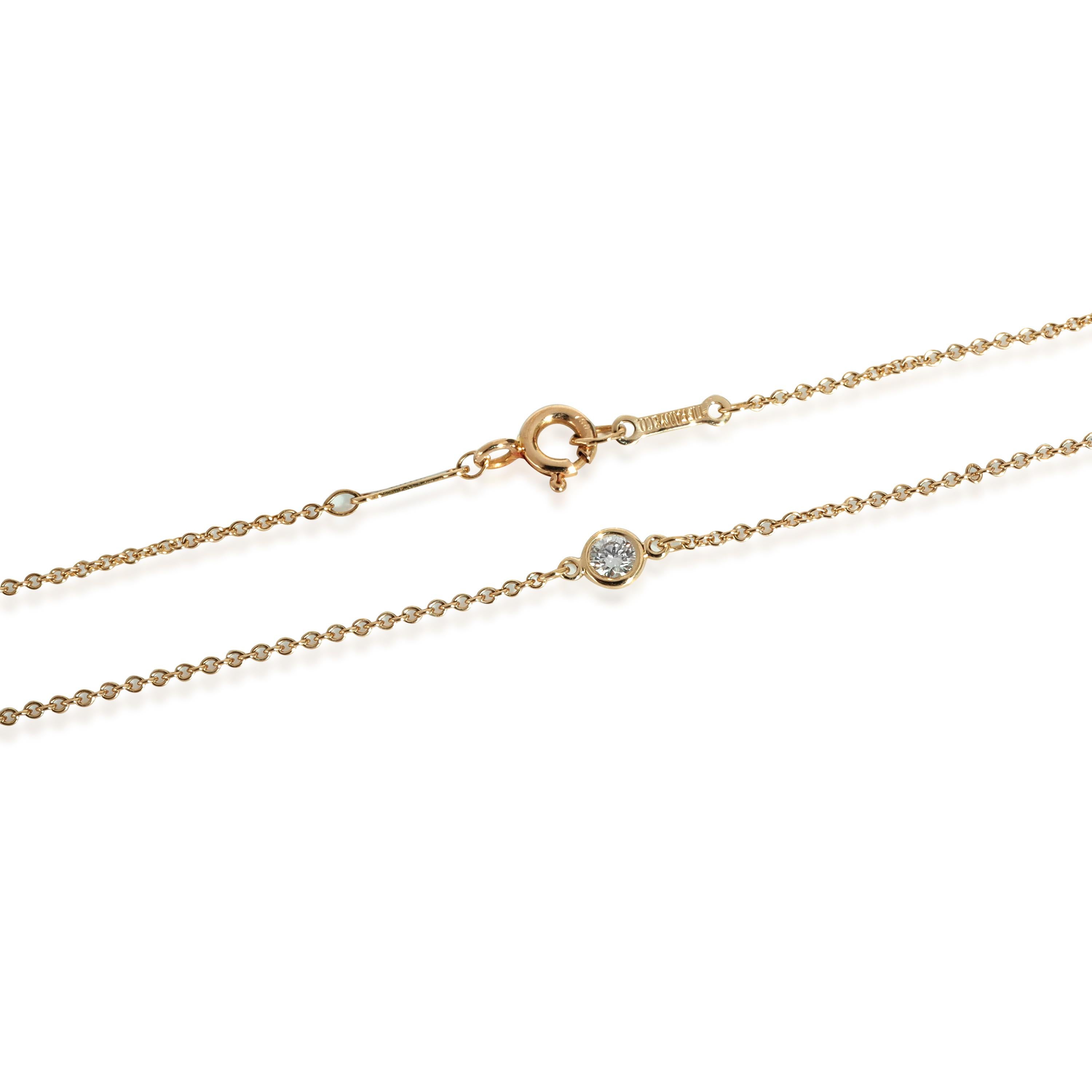 Tiffany and Co. Elsa Peretti 5 Stone DBY in 18k Yellow Gold 0.5 CTW For ...