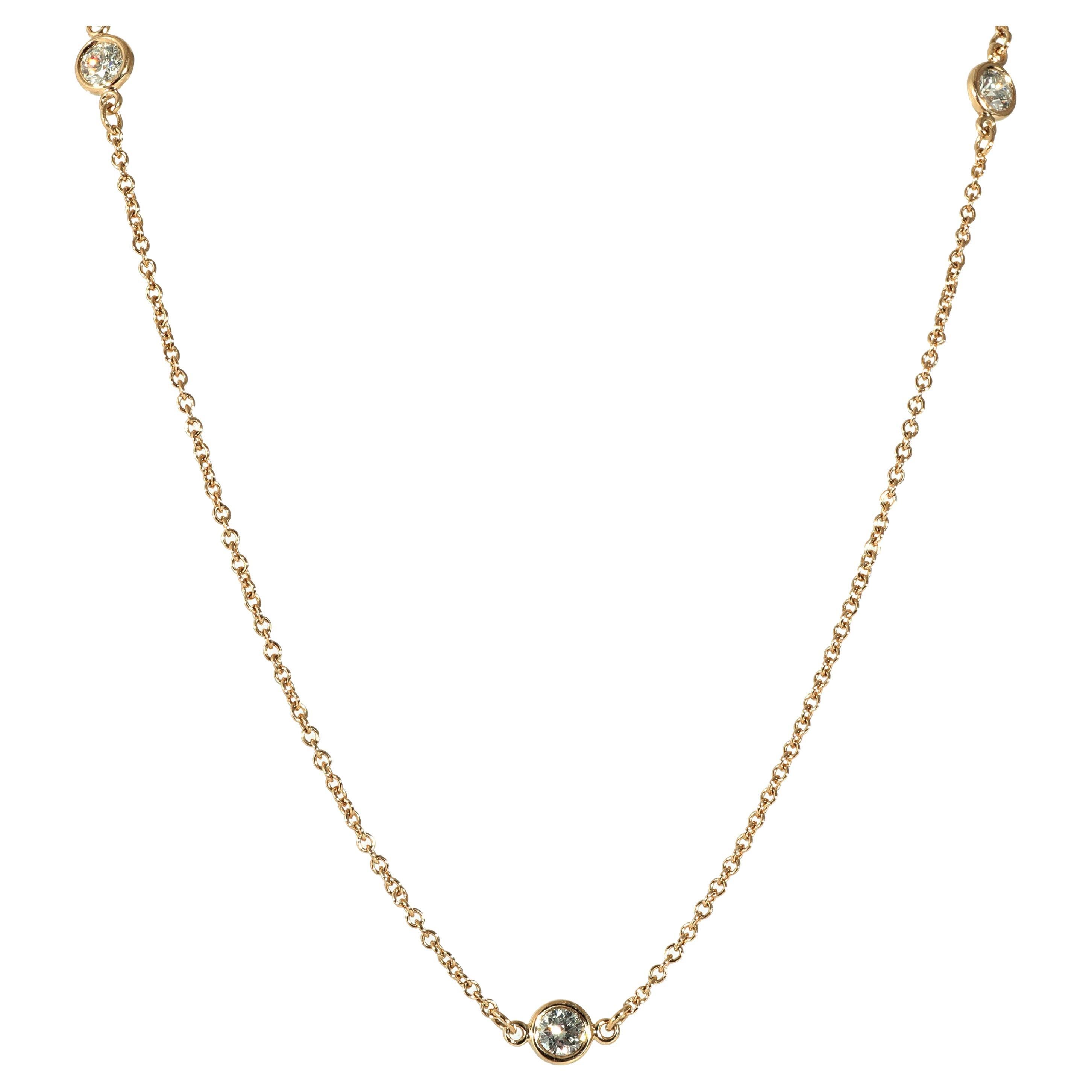 Tiffany and Co. Elsa Peretti 5 Stone DBY in 18k Yellow Gold 0.5 CTW For ...