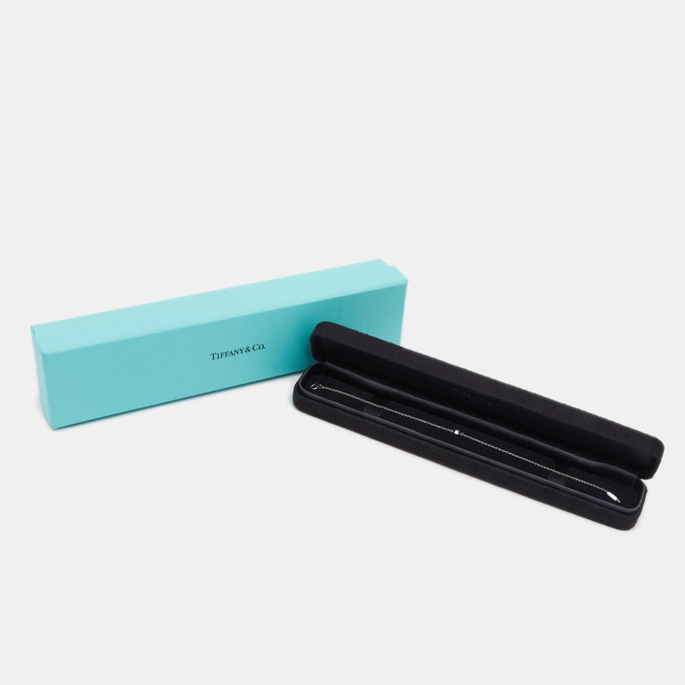 Tiffany and Co. Elsa Peretti Diamond By The Yard Diamond Platinum Link ...