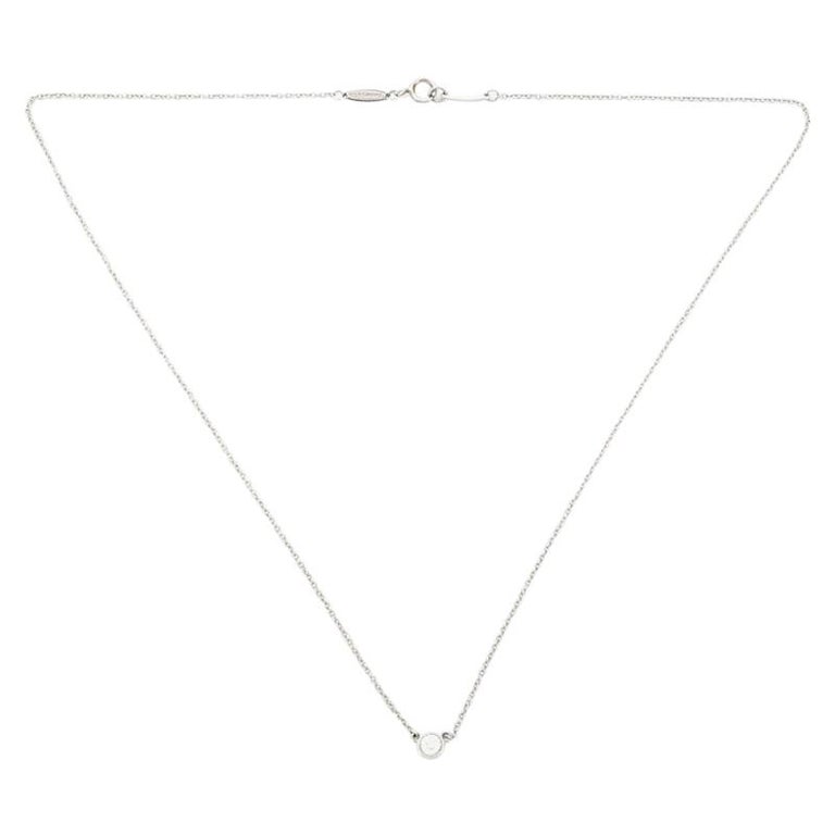 Tiffany and Co. Elsa Peretti Diamonds by The Yard Pendant Necklace ...