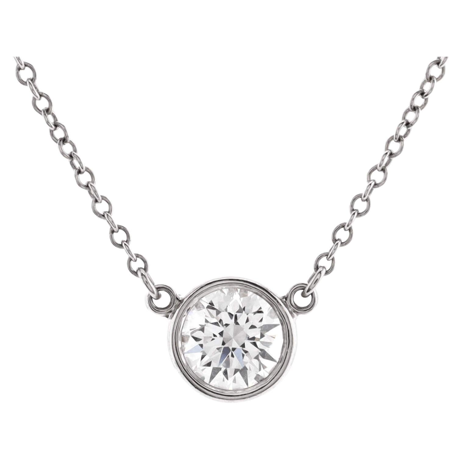 Tiffany and Co. Elsa Peretti Diamonds By The Yard Pendant Necklace ...