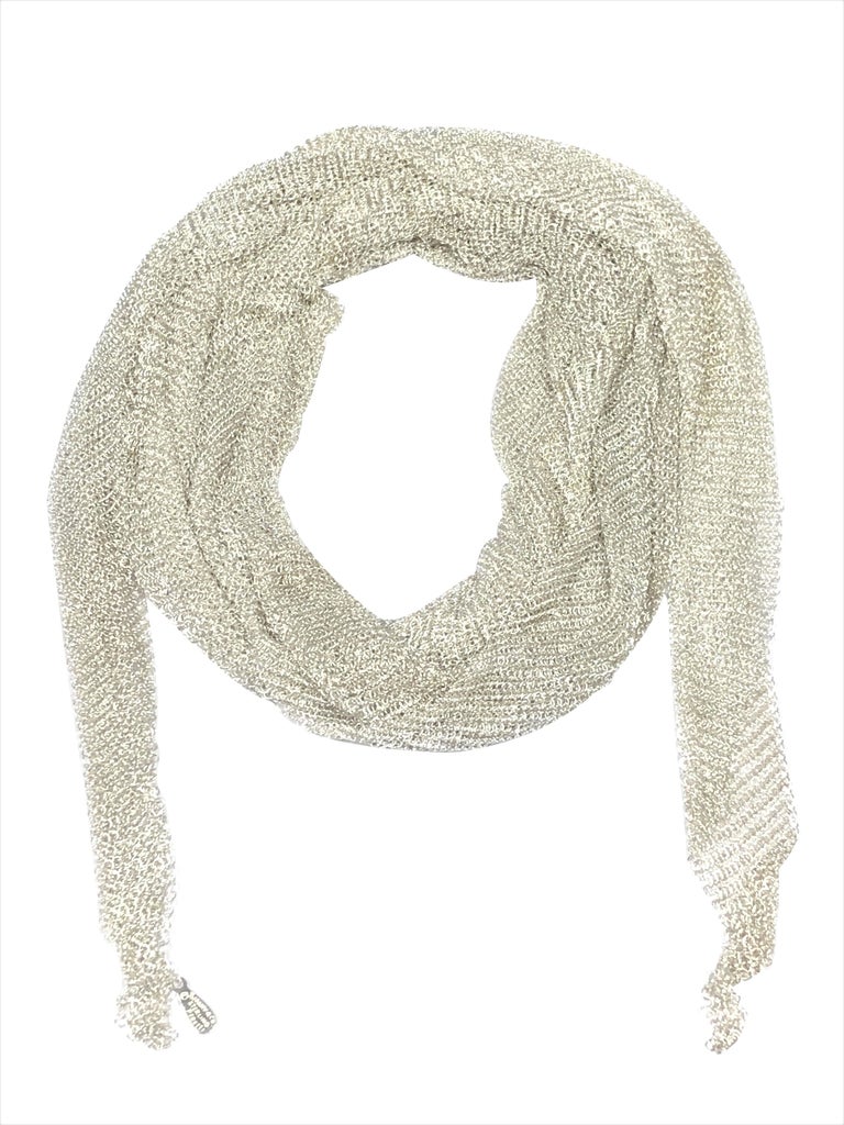 Tiffany and Co. Elsa Peretti Large Sterling Silver Mesh Scarf at 1stDibs