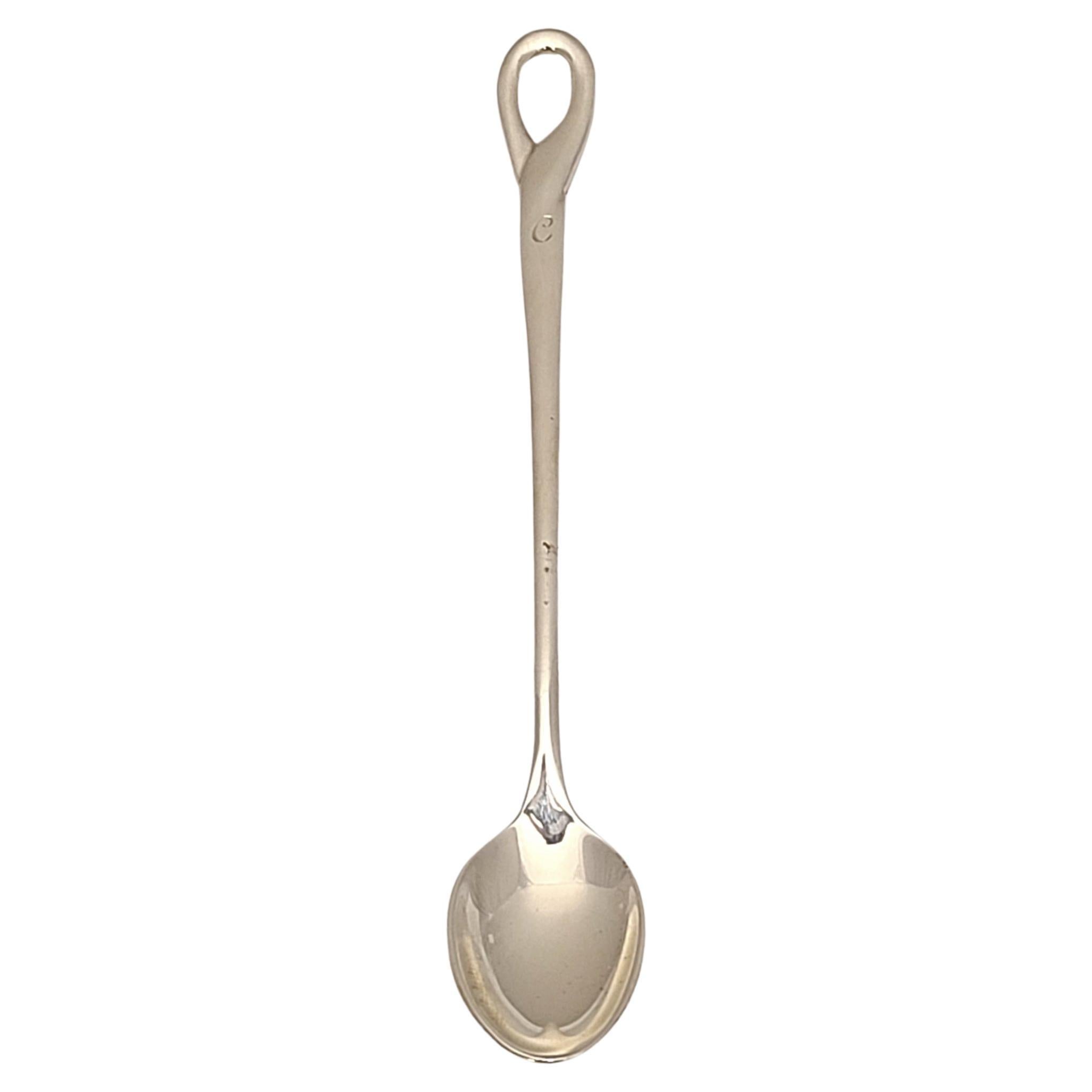 Vine Peapod Tiffany and Co Sterling Silver Ice Spoon at 1stDibs