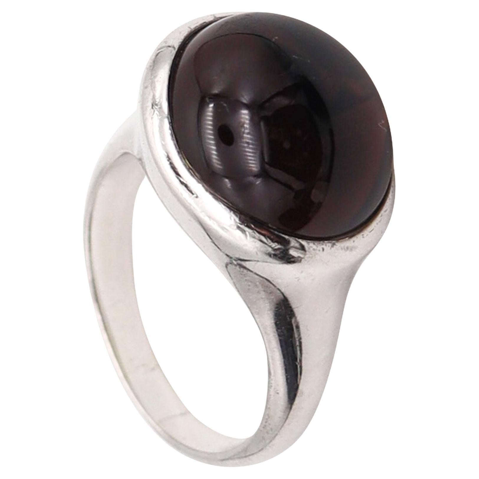 Tiffany and Co. Elsa Peretti Sculptural Ring In .925 Sterling With 16. ...