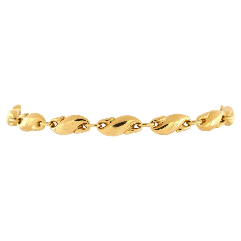 Tiffany and Co. Elsa Peretti Seahorse Link Bracelet 18K Yellow Gold For ...