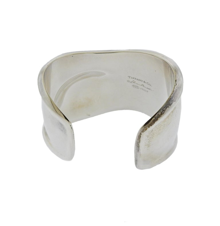 Tiffany and Co. Elsa Peretti Silver Bone Cuff Bracelet at 1stDibs ...
