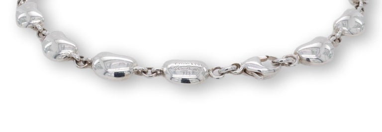 Tiffany and Co. Elsa Peretti Sterling Silver Bean Design Bracelet at ...