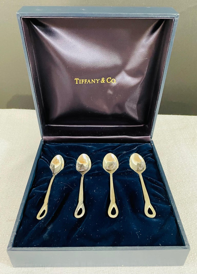 Tiffany and Co. Elsa Peretti Sterling Silver Padova Babe Spoon, a Set ...
