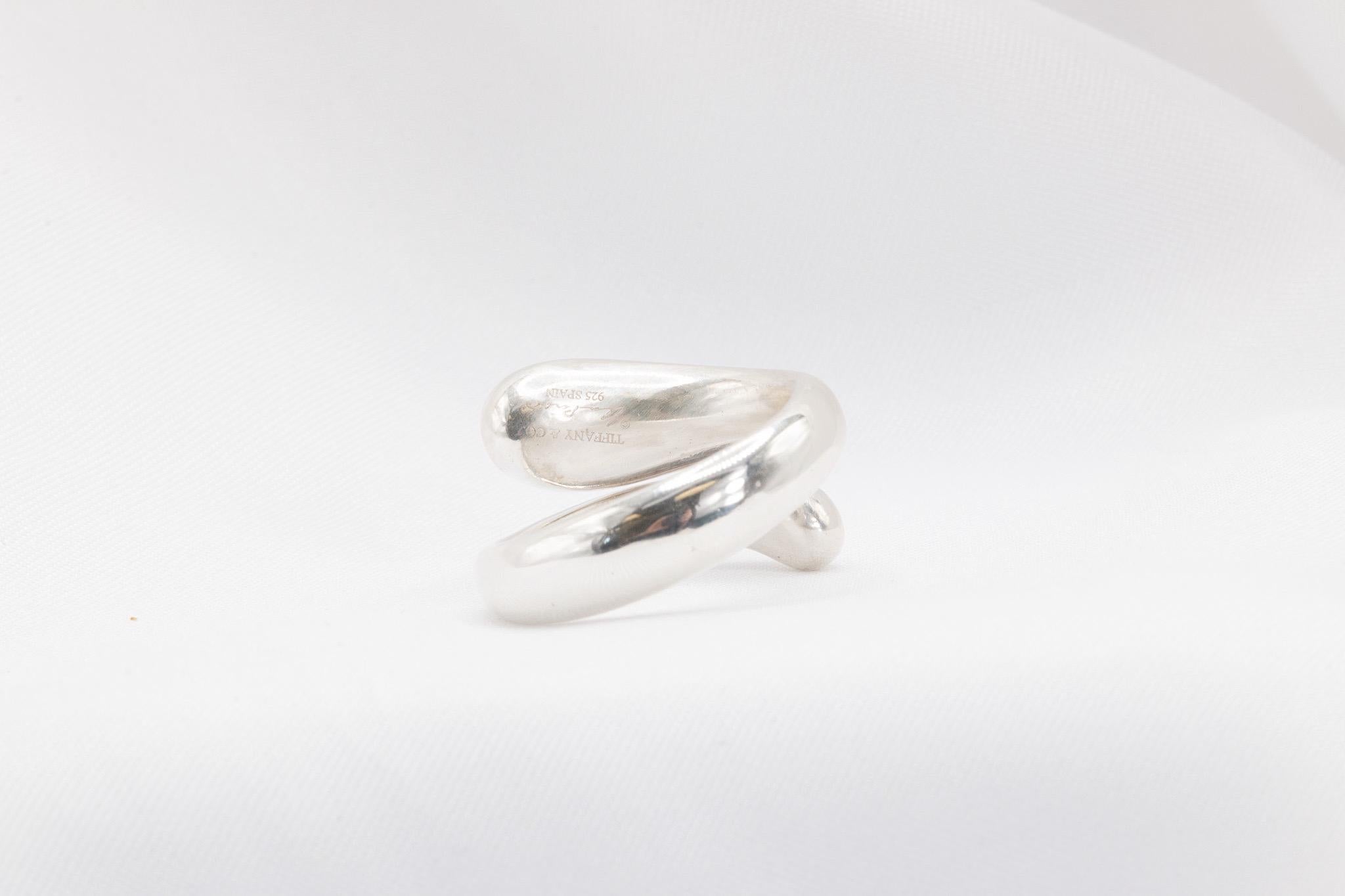 Tiffany and Co. Elsa Peretti Sterling Silver Ring For Sale at 1stDibs