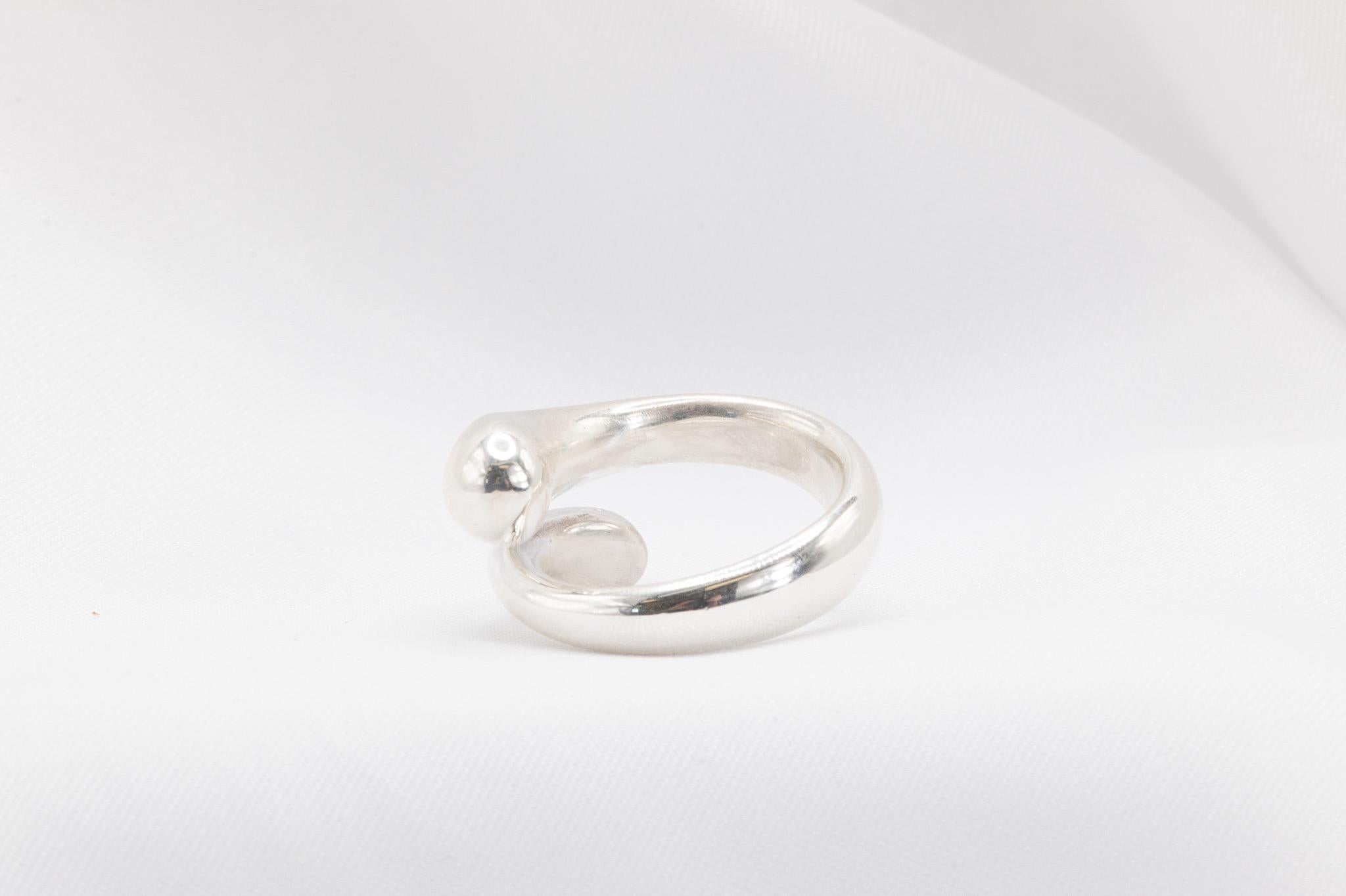 Tiffany and Co. Elsa Peretti Sterling Silver Ring For Sale at 1stDibs