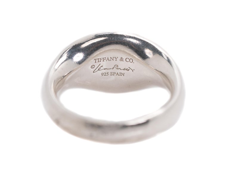 Tiffany and Co. Elsa Peretti Sterling Silver Ring For Sale at 1stDibs | tiffany silver ring
