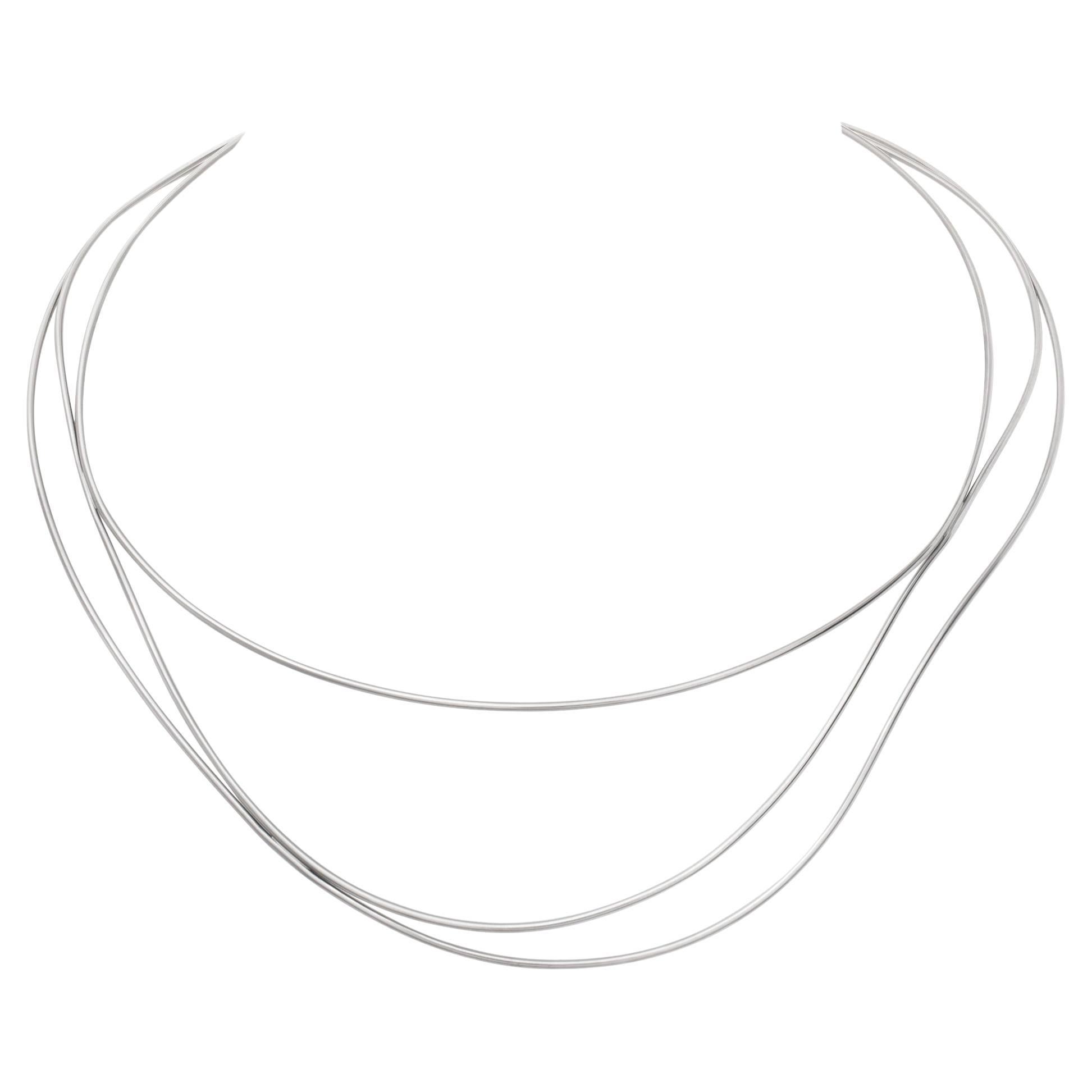 1980s Tiffany and Co. Elsa Peretti 18 Karat Yellow Gold Mesh Scarf ...