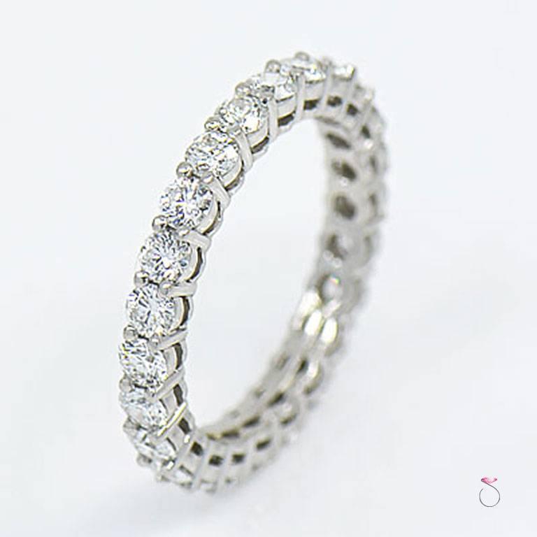 Tiffany and Co. Embrace Diamond Platinum Eternity Band 1.96 Carat For ...