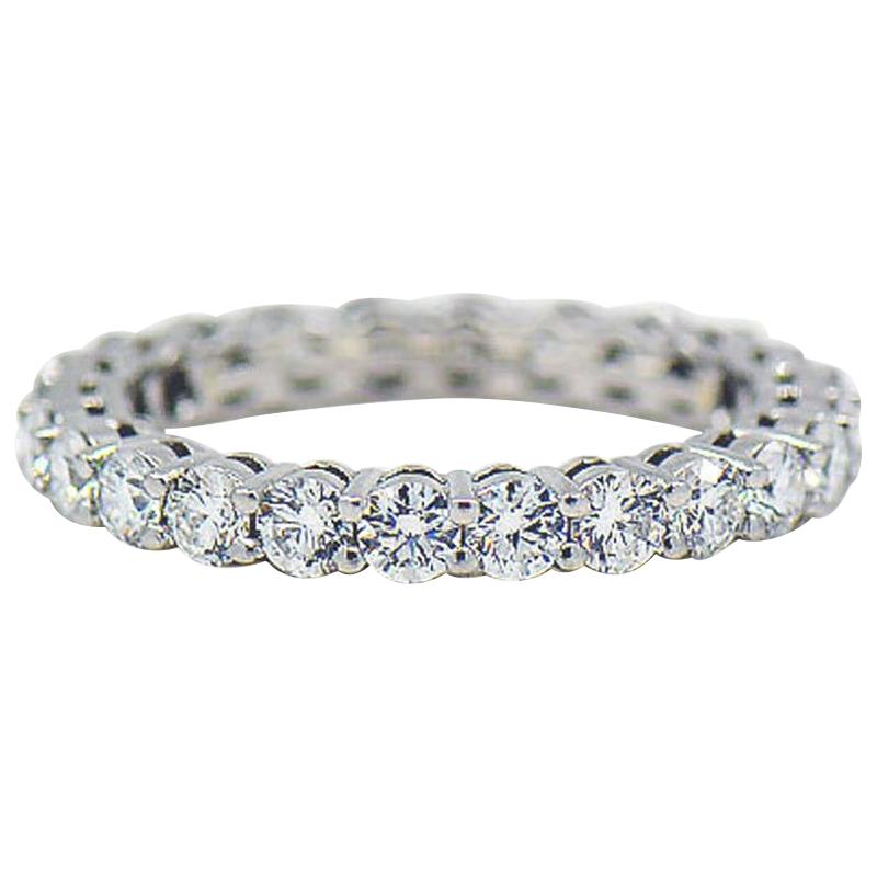 Tiffany and Co. Embrace Diamond Platinum Eternity Band 1.96 Carat For ...