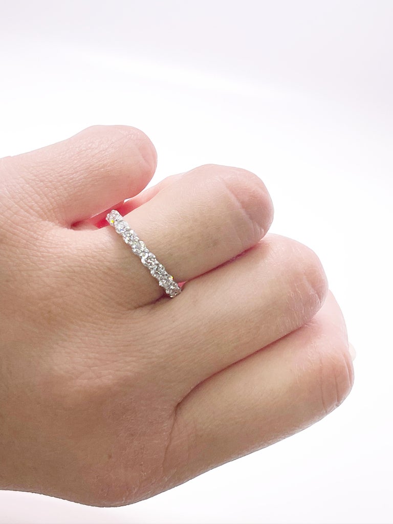 Tiffany and Co. Embrace Eternity Diamond Ring Platinum For Sale at 1stDibs