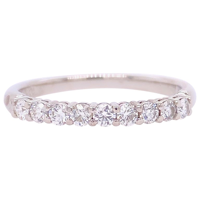 Tiffany and Co. Embrace Round Diamond Band Ring Platinum 0.27 Carat For ...