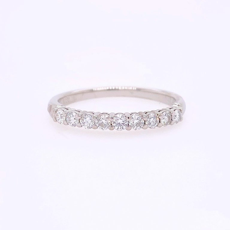 Tiffany and Co. Embrace Round Diamond Band Ring Platinum 0.27 Carat For ...