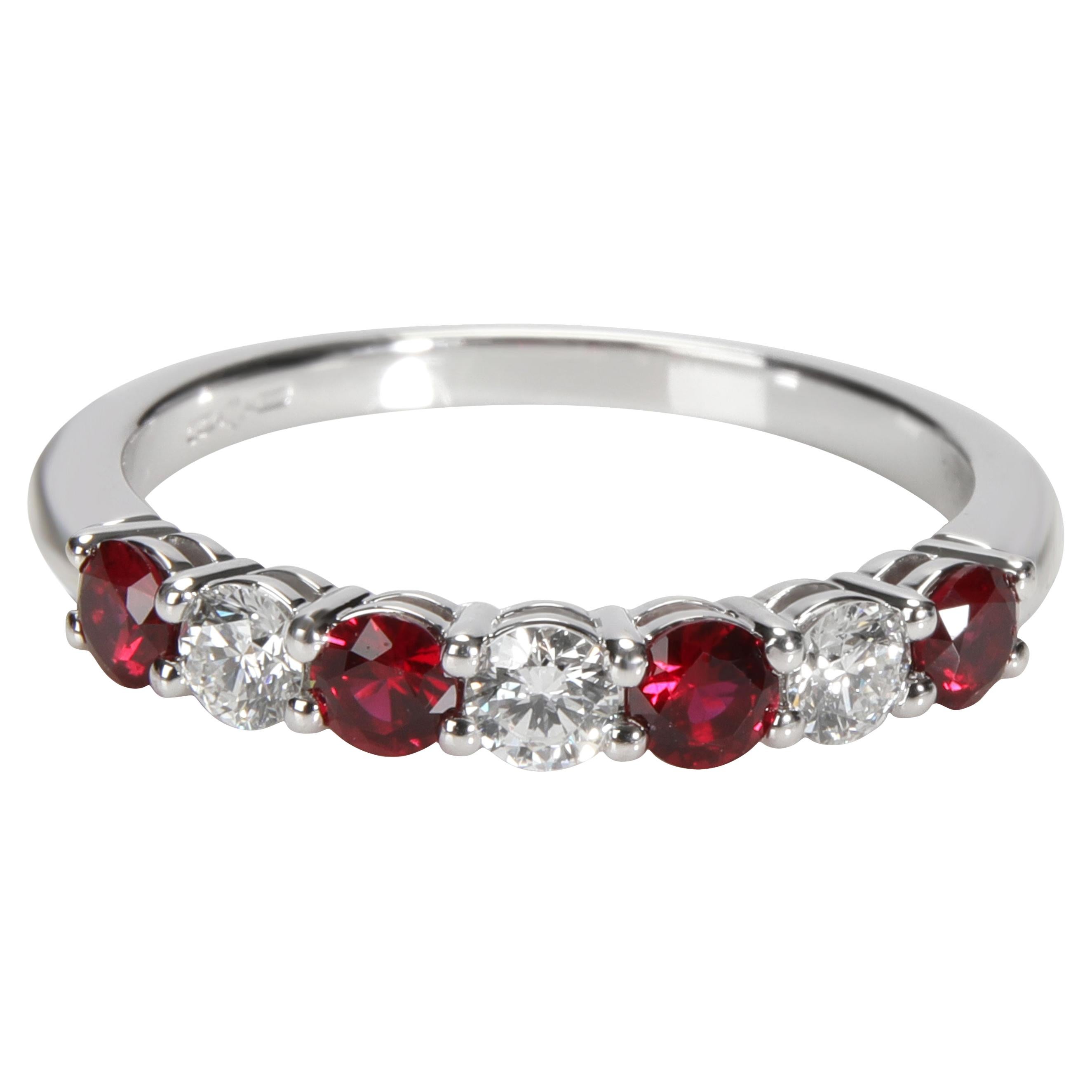 Tiffany and Co. Embrace Ruby and Diamond Band in Platinum 0.25 CTW For ...
