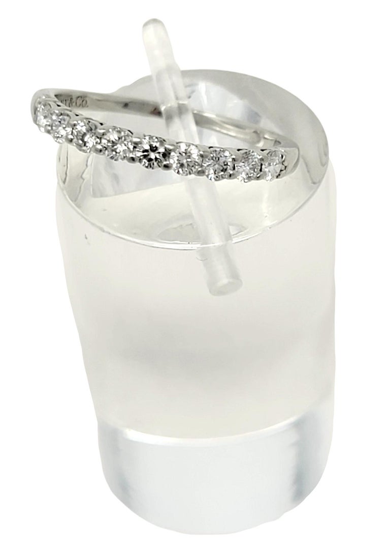 Tiffany and Co. Embrace Semi-Eternity 9 Round Diamond Band Ring in ...